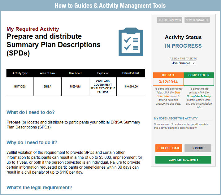 Activity management activity-management