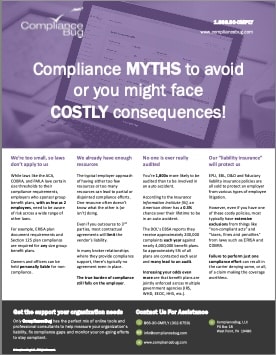 Infographic - Compliance Myths - ComplianceBug